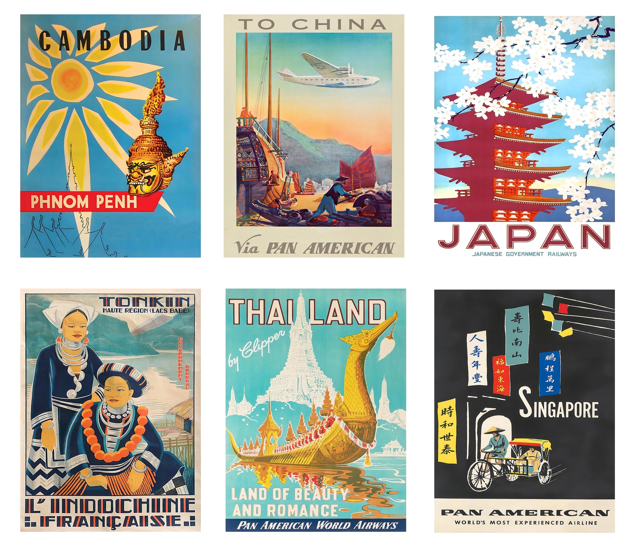 Asia Travel Posters