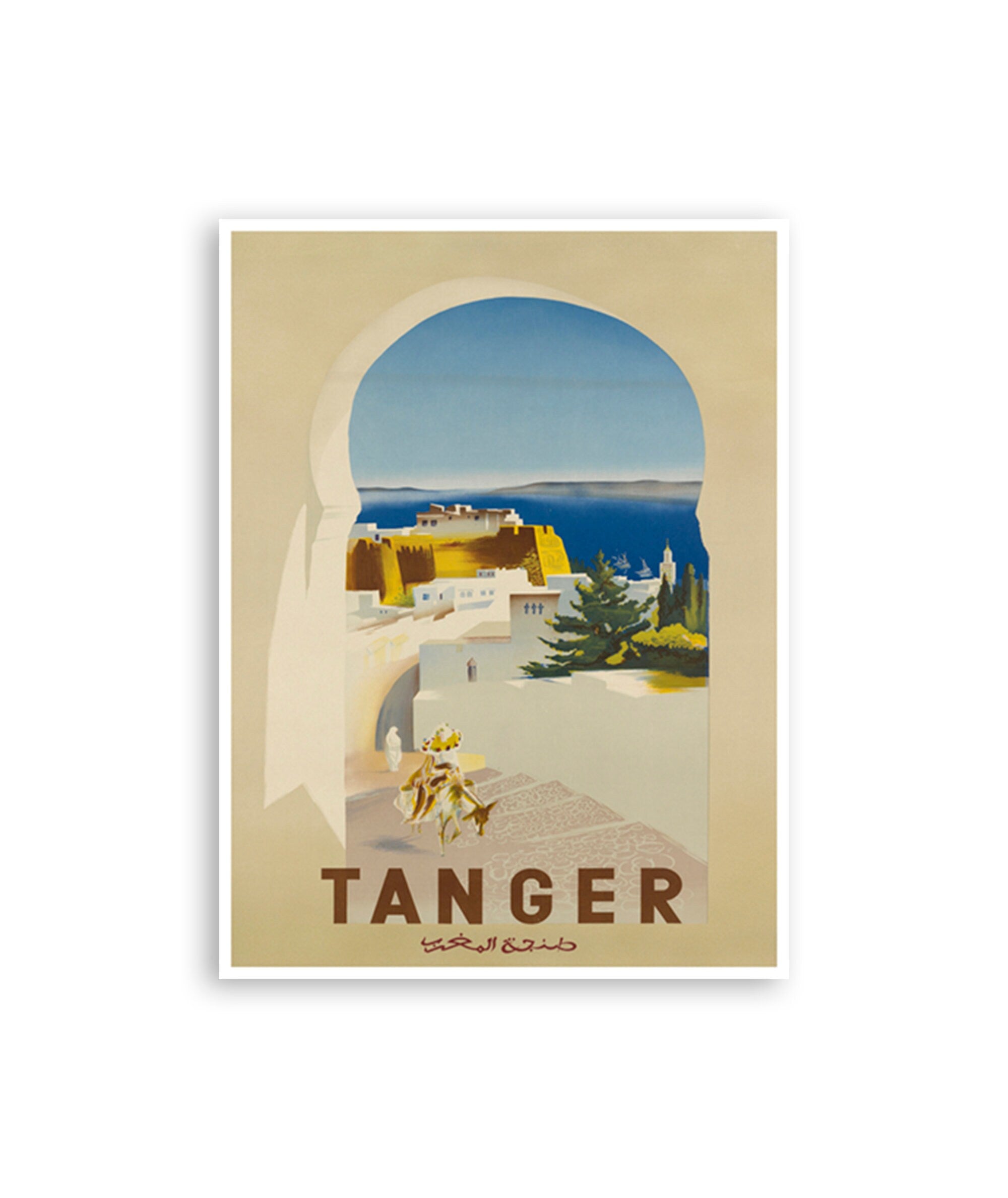 Vintage Morocco Art Tangier Travel Poster Africa Print Home Decor (XR2